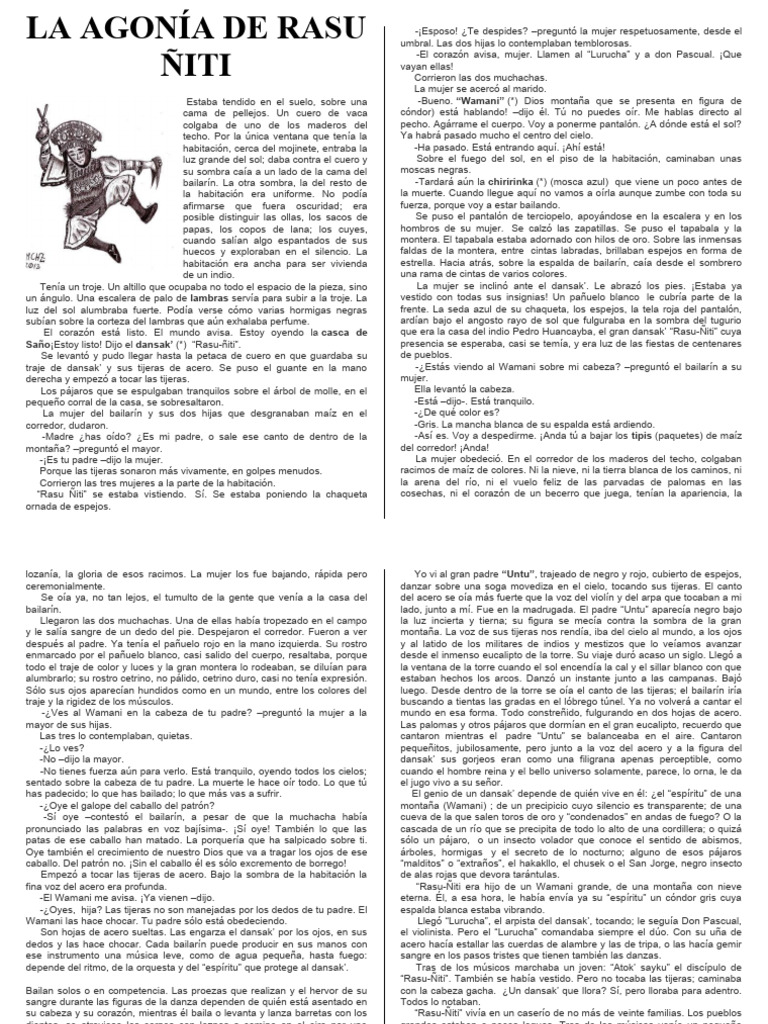 La Agonia de Rasu Niti | PDF | Bailes | Instrumentos de cuerda