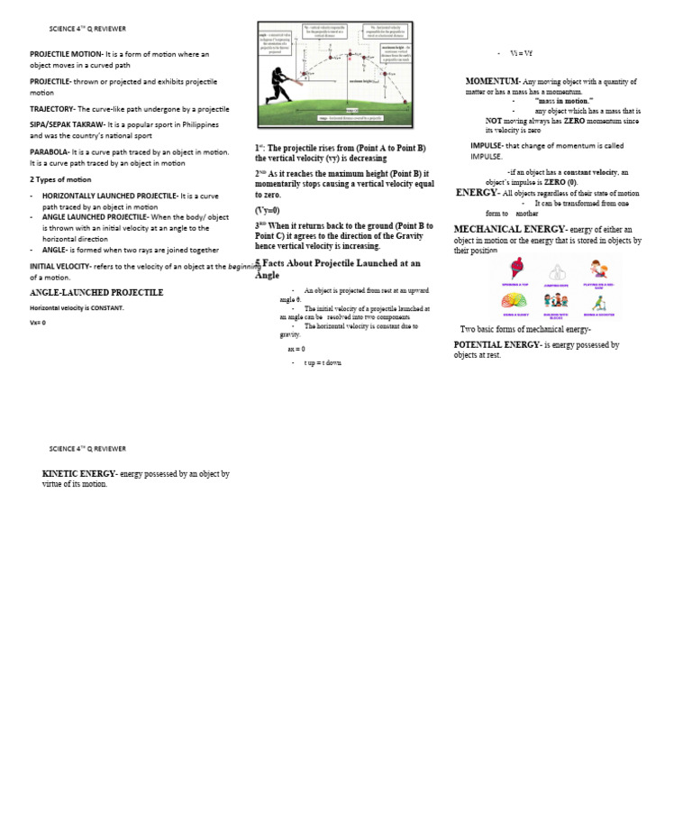 Science 4 | PDF | Velocity | Mechanical Engineering