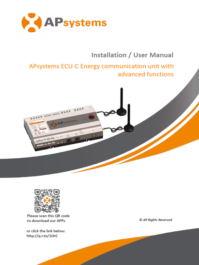 APsystems Energy Communication Unit ECU-C User Manual - Rev4.0 - 2023!08!15 | PDF | Wireless Lan ...