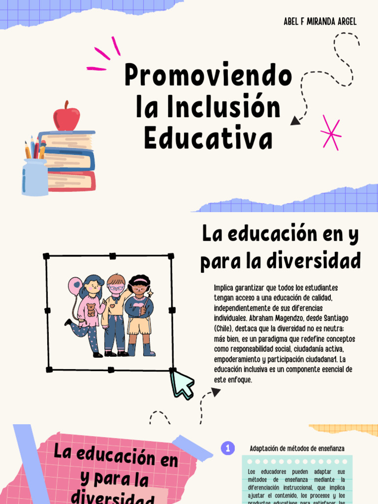 Promoviendo La Inclusión Educativa | PDF | Inclusión (Educación ...
