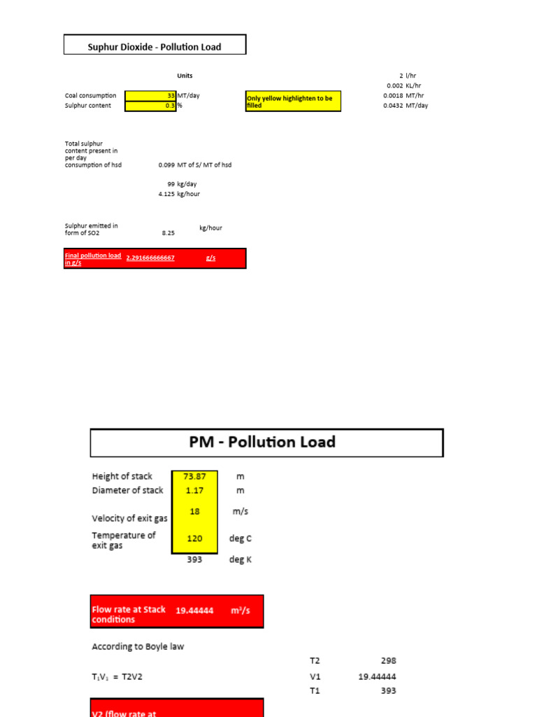 Pollution Load Calculation FE | PDF | Continuum Mechanics | Chemical ...