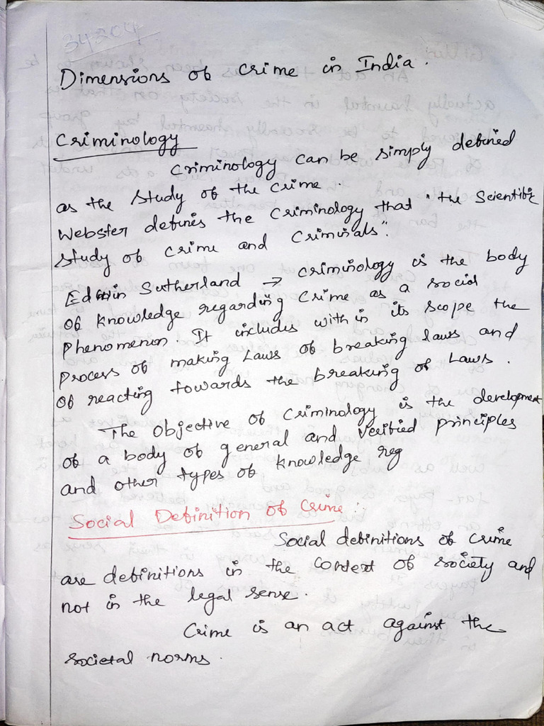 Criminology and Penology Notes | PDF