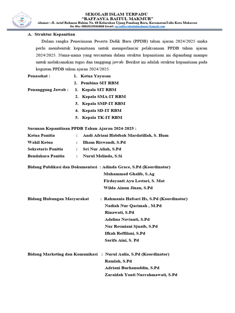 Berkas PPDB BLM Revisi | PDF