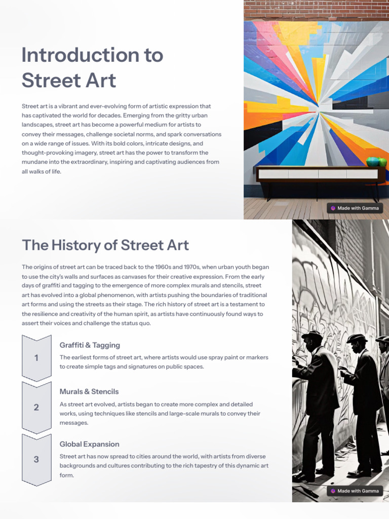 Introduction To Street Art | PDF | Street Art | Graffiti