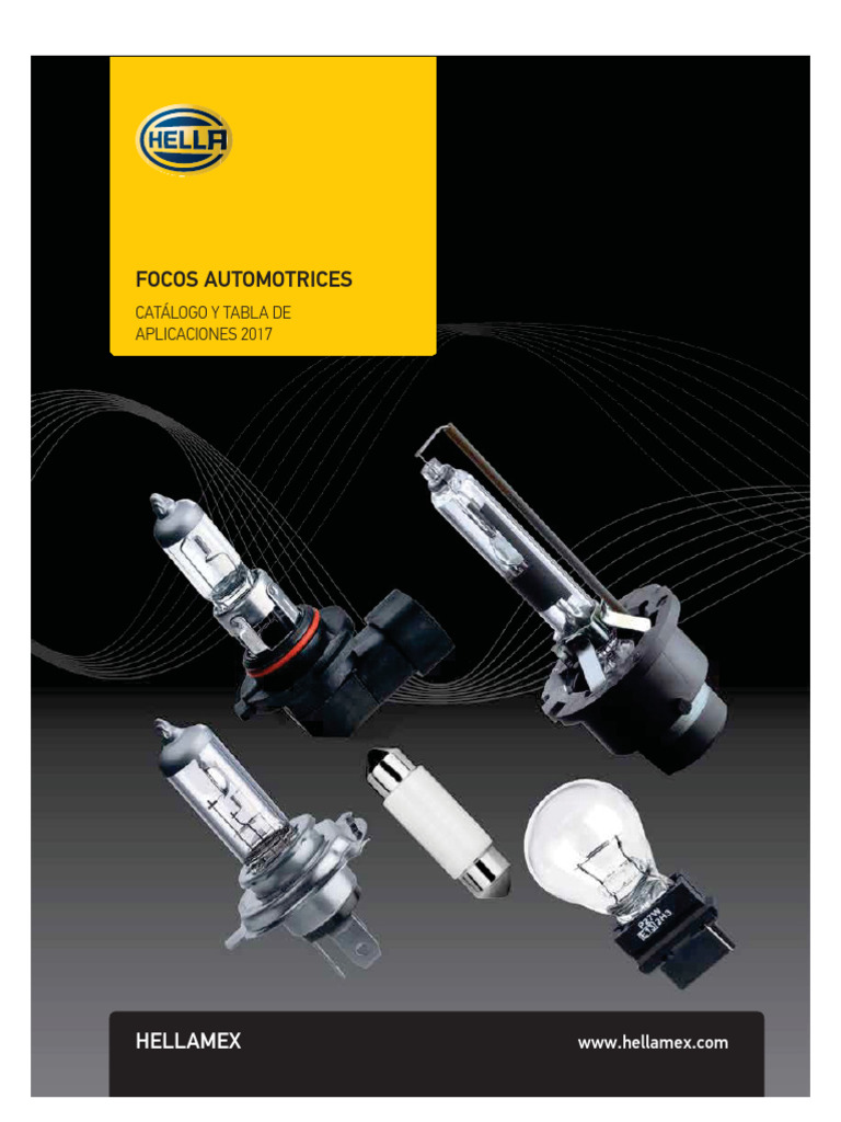 Catálogo Focos Automotrices HELLA | PDF | Diodo emisor de luz | Ligero