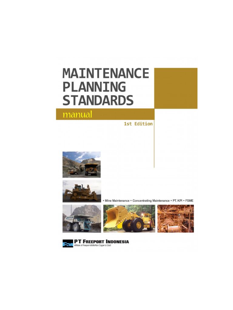 Maintenance Planning Standard - Book - PT Freeport McMoran 2009 - Final ...