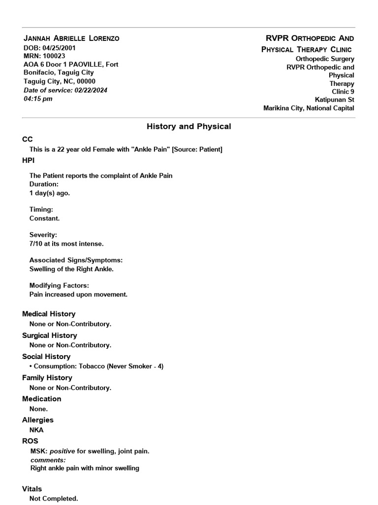 Encounter 35 Summary-2 | PDF | Pain | Health Care