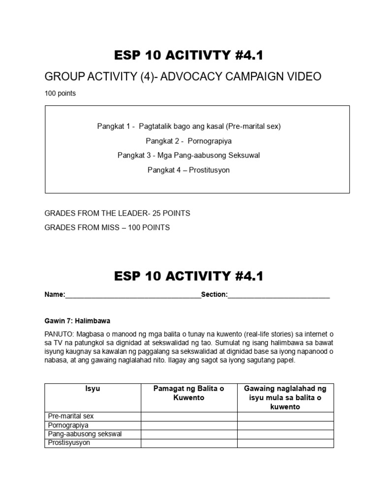 ESP 10 ACITIVTY - Merged | PDF