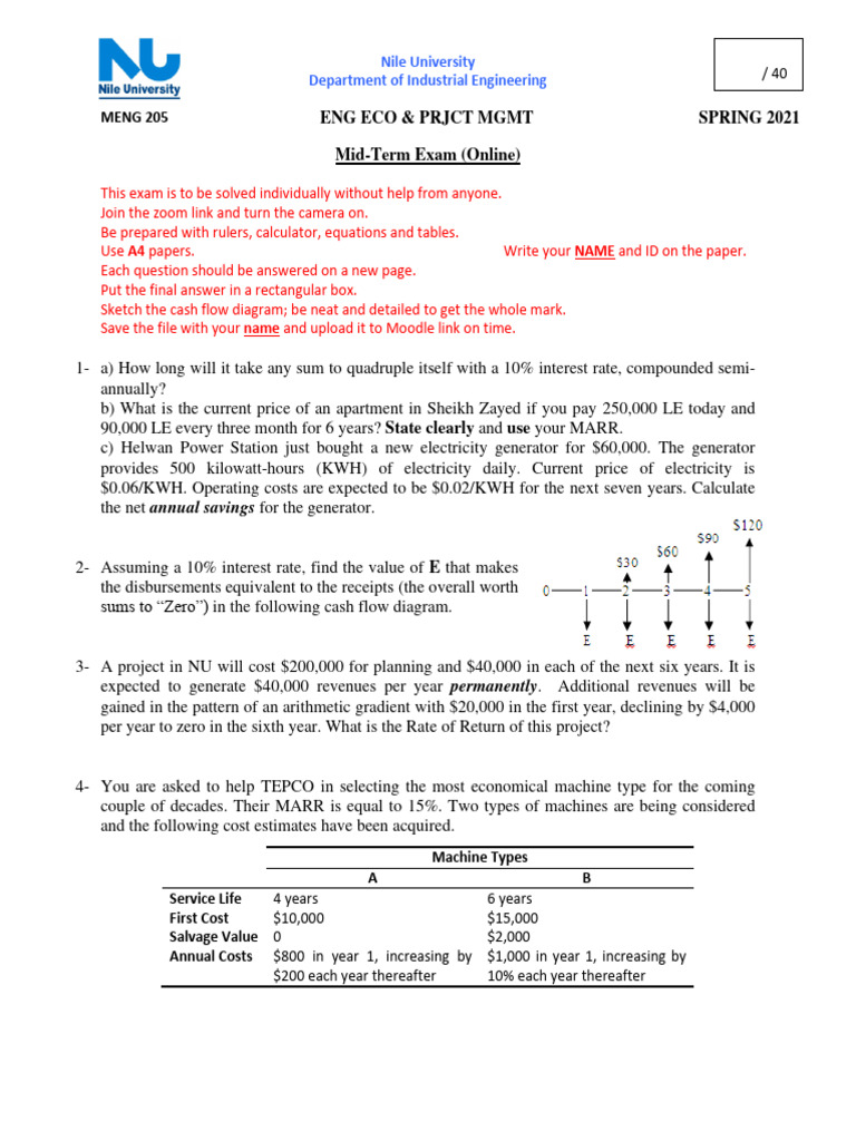 MEng205 MT Sp2021 Online | PDF | Economies