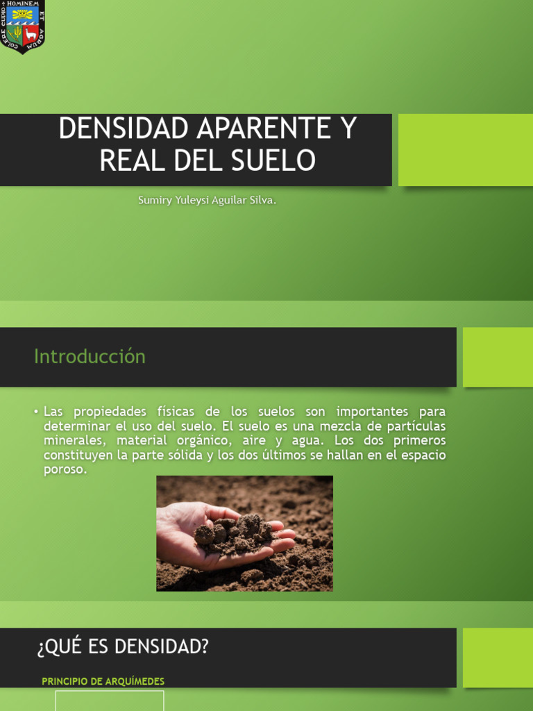 Densidad Aparente y Real Del Suelo | PDF | Densidad | Peso