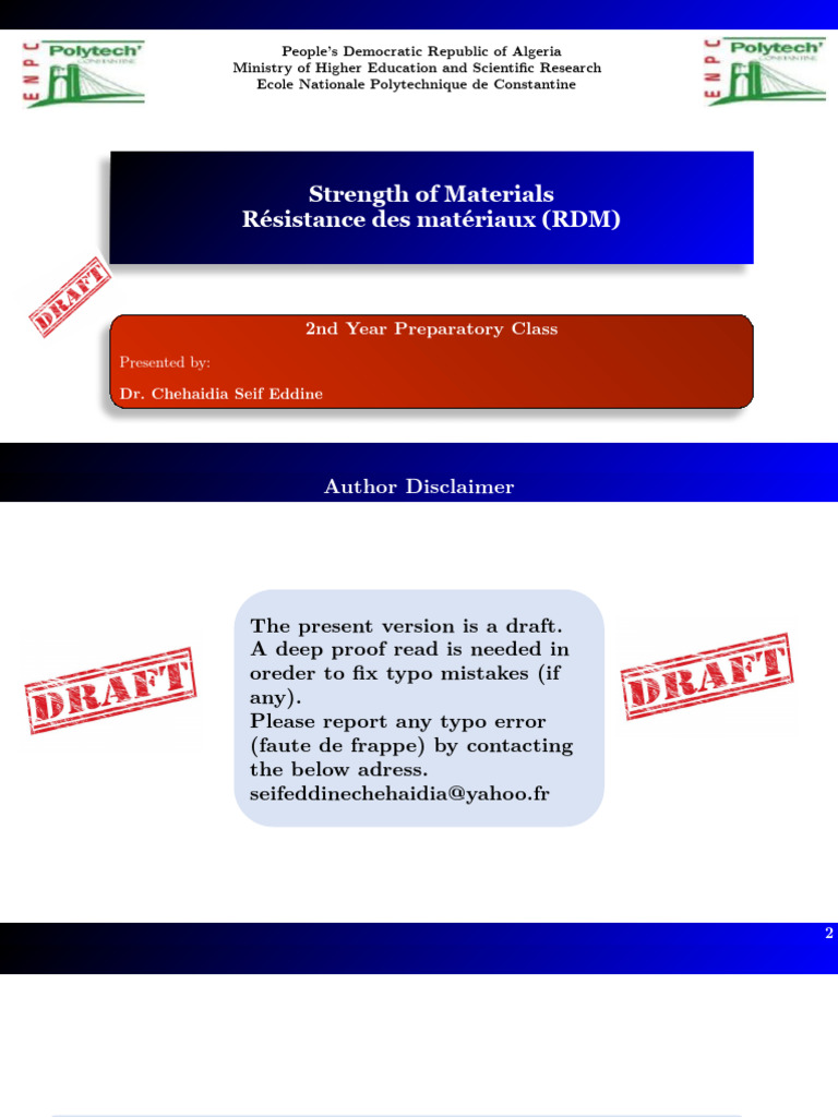 Chapter 4 Strenth of Materials | PDF | Stress (Mechanics) | Strength Of Materials