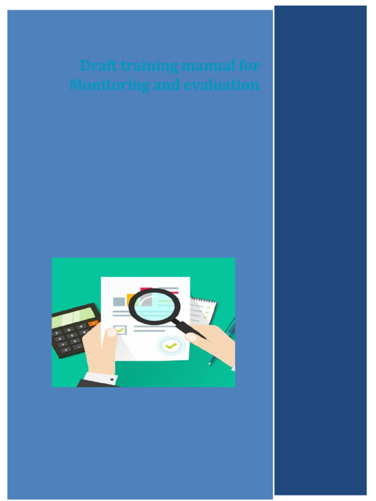 Draft Manual Monitoring and Evaluation 26062019 | PDF | Quality ...