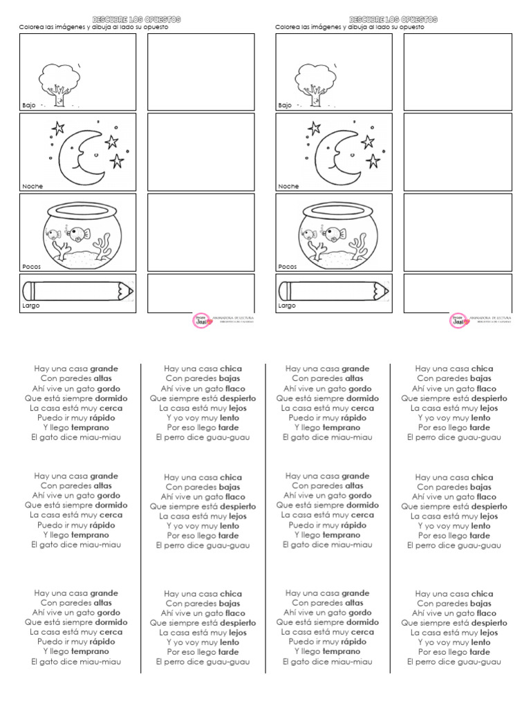Descubre Los Opuestos | PDF