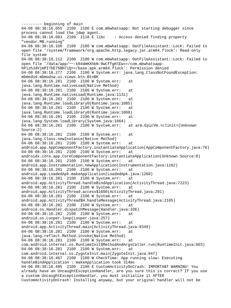 Logcat | PDF | Java (Programming Language) | Android (Operating System)
