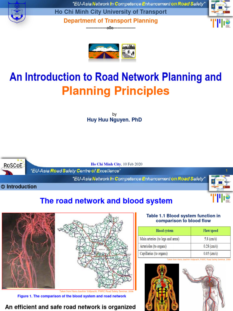 01 - Introduction To Road Network Planning - Huy 2020 | PDF ...