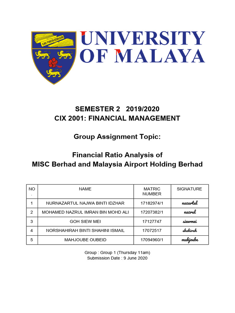 MISC and Malsyai Airport Holding FM - Final - Report - 2 PDF | PDF | Equity (Finance) | Book Value