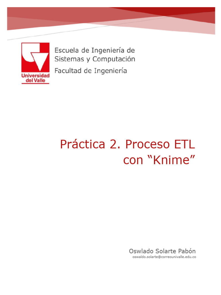Proceso ETL con KNIME: Guía Práctica | PDF | Hospital | Bases de datos