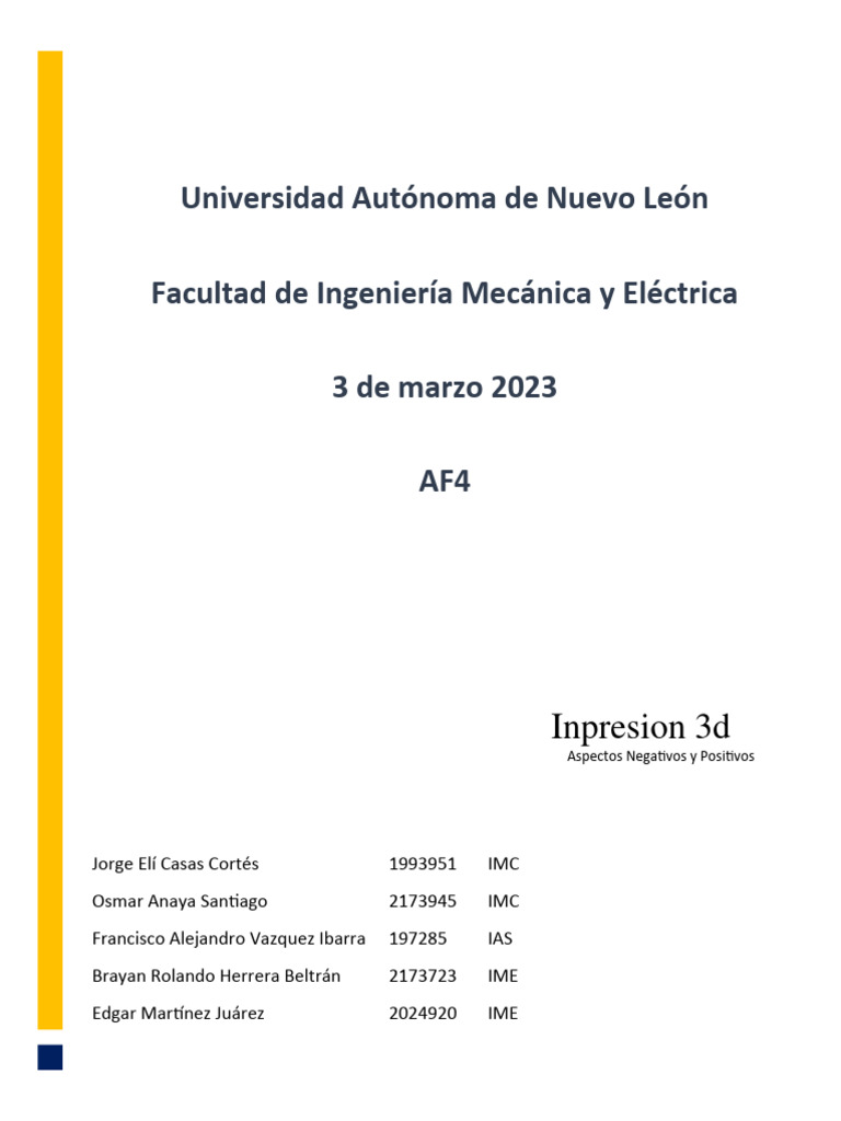 Act Fund ATI - Eq2 | PDF | Impresión 3d | El plastico