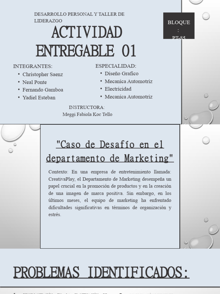 Actividad Entregable 1 - Desarrollo Personal y Taller de Liderasgo | PDF | Las emociones | Marketing