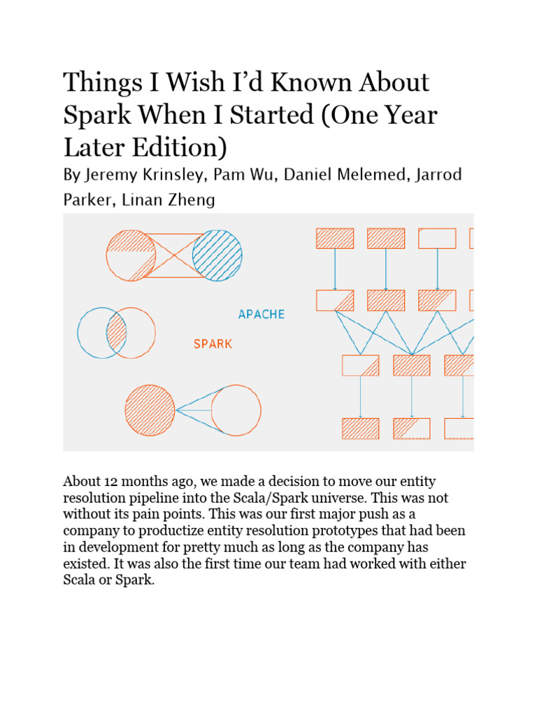 Apache Spark Things To Know | Download Free PDF | Apache Spark | Comma ... Apache Spark Things To Know | Download Free PDF | Apache Spark | Comma ...