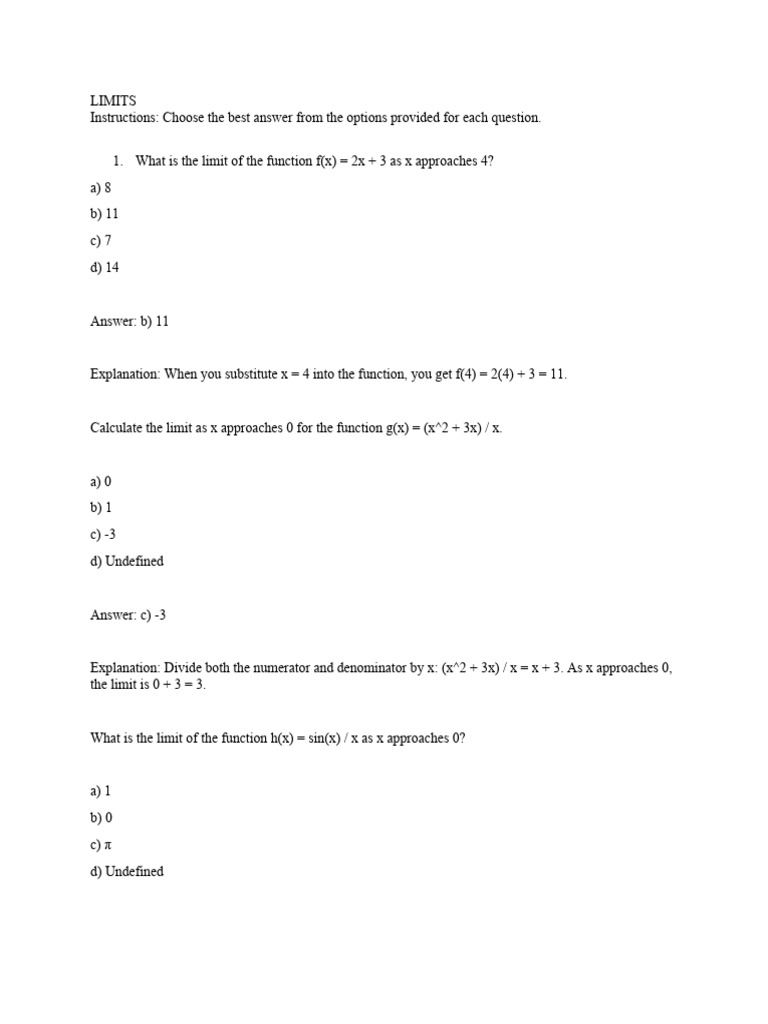 LET Reviewer On Calculus | PDF | Topology | Equations