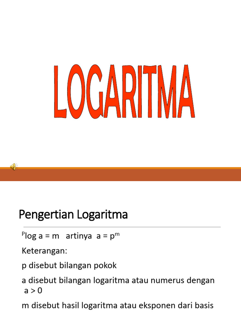 Panduan Lengkap Logaritma dan Contoh Soal | PDF