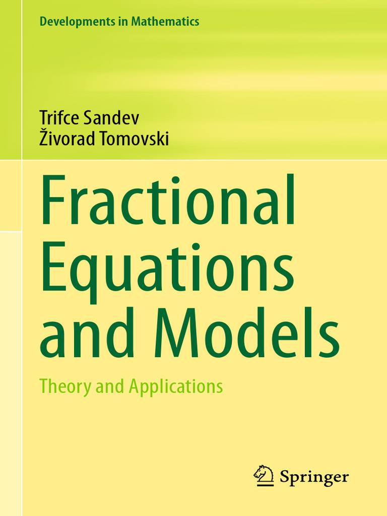 Fractional Equations And Models Theory And Applications Trifce
