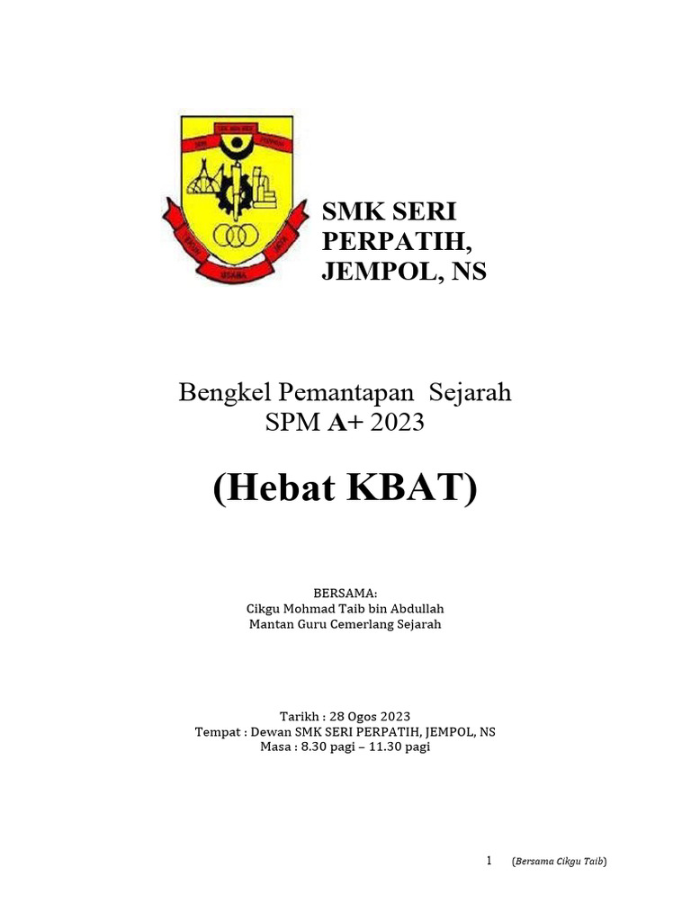 Hebat KBAT TKC 2023 | PDF