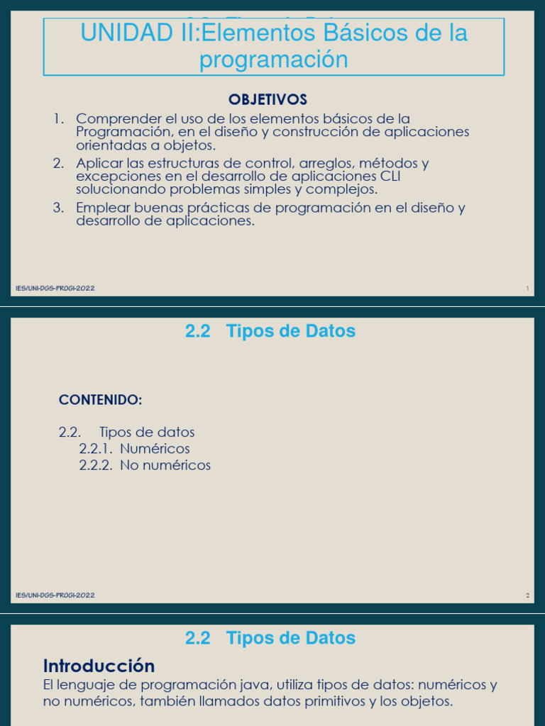 Semana2 Clase3 Tipos De Datos Descargar Gratis Pdf Tipo De Datos Java Lenguaje De
