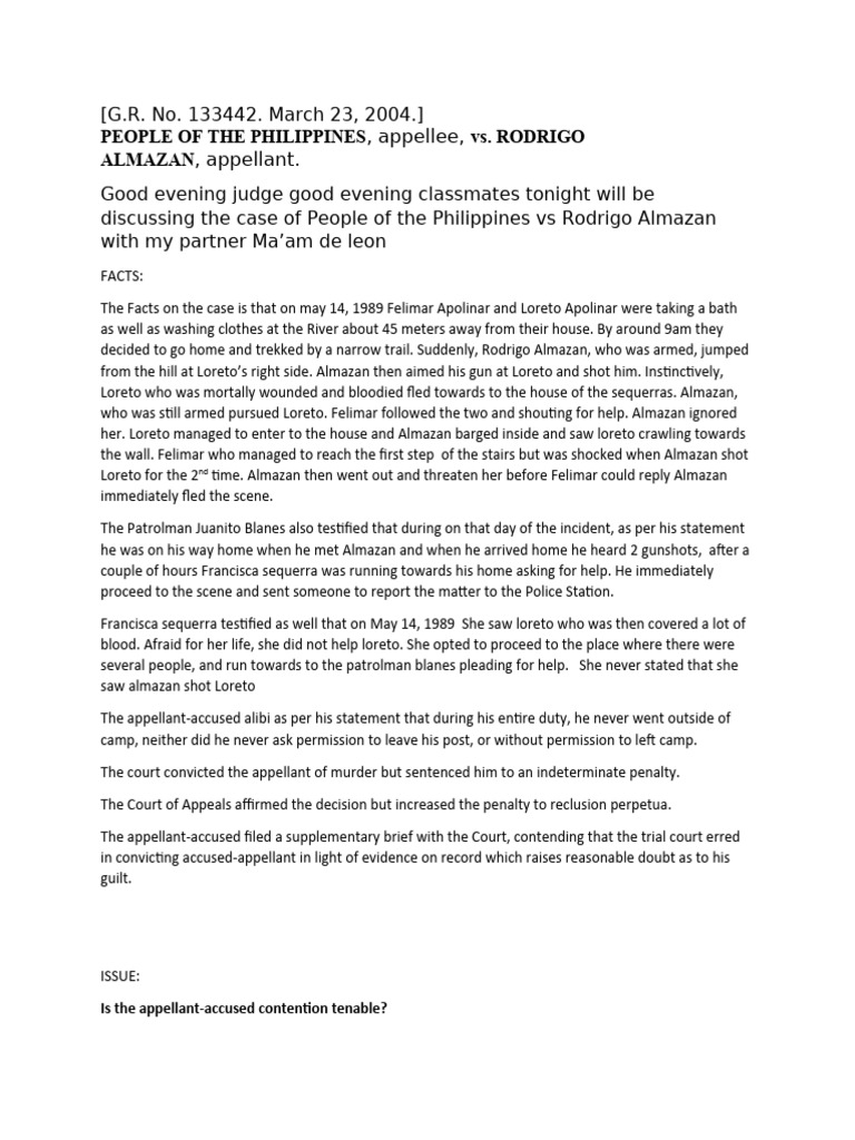 Case Digest SPL Report | PDF | Criminal Justice | Crime & Violence