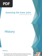 Knee Examination OSCE Checklist Geeky Medics | PDF | Knee | Joints