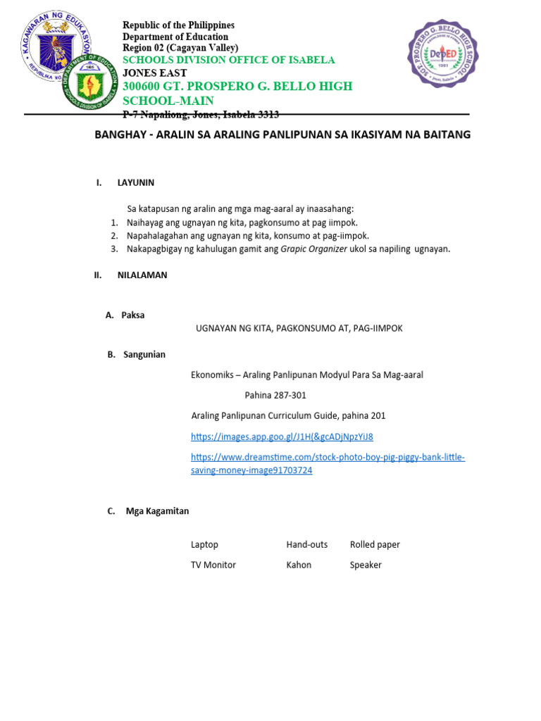 Detailed Lesson Plan Araling Panlipunan | PDF