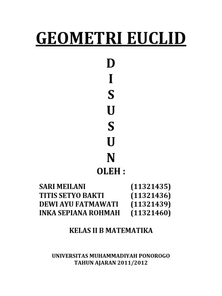 Geometri Euclid (1) | PDF
