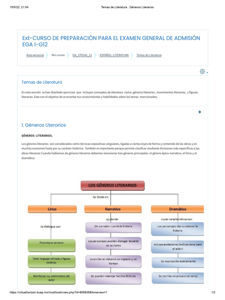 Géneros Literarios: Guía Completa | PDF | Las artes