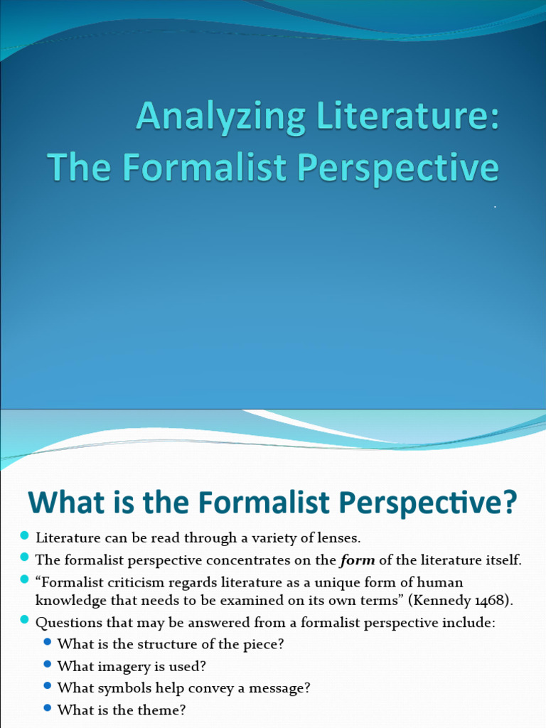 Formalistperspective | PDF | Liberal Arts Education