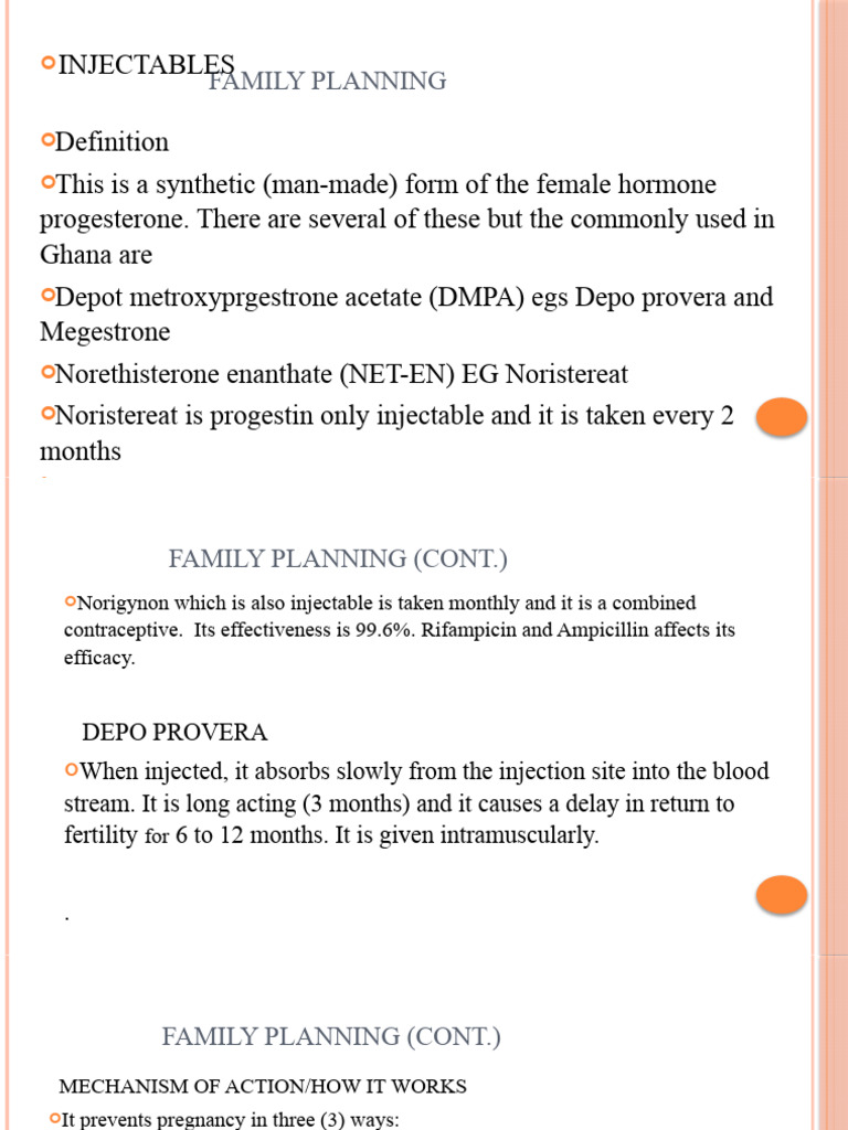 Norigynon and Injectable Family Planning | PDF | Vaccines | Family Planning
