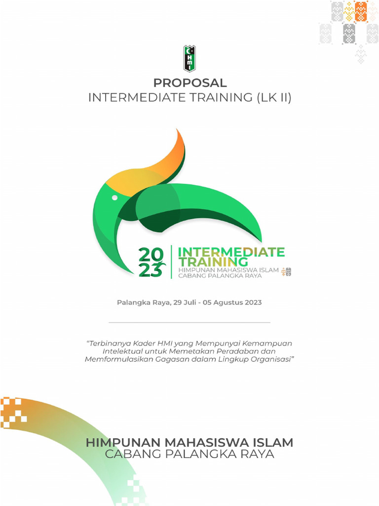 Proposal LK-II Nasional HMI Cab - Palangka Raya 2023 | PDF