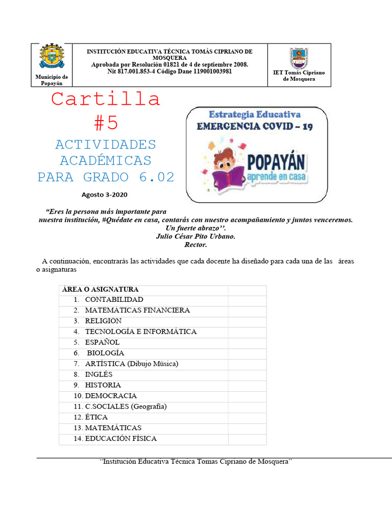 6c2ba2 Cuadernillo 5 | PDF