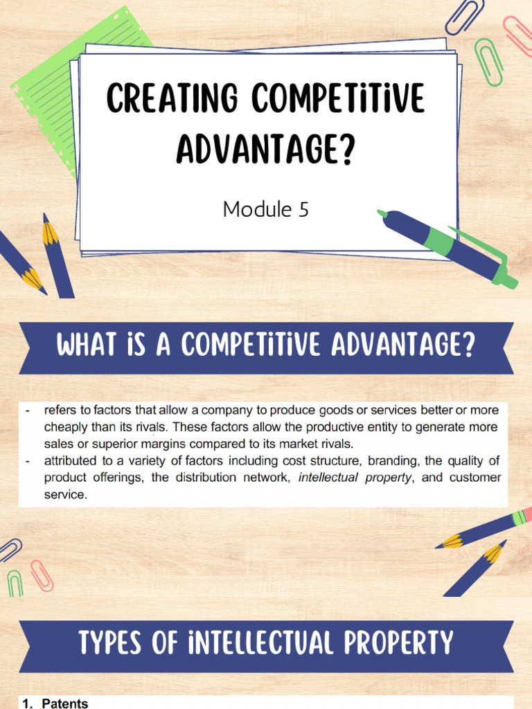 Module 5-Competitive Advantage | PDF