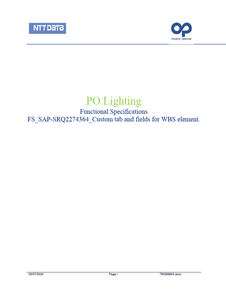 Custom Fields for WBS Elements in SAP | PDF | Unit Testing | Software