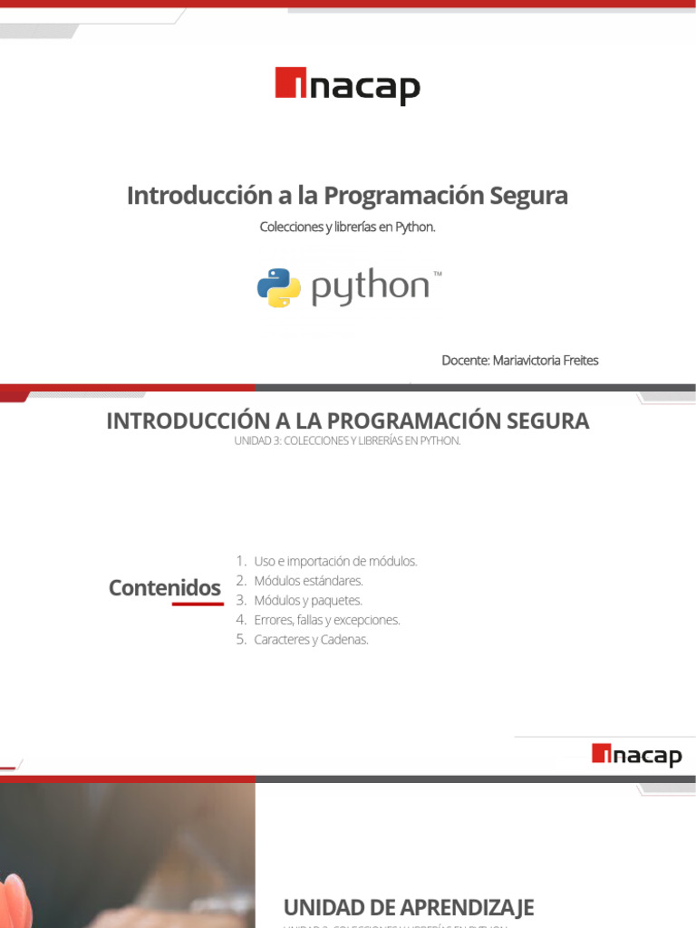 3 - 2 Unidad III - Librerias de Repositorios Oficiales | PDF | Python (lenguaje de programación ...