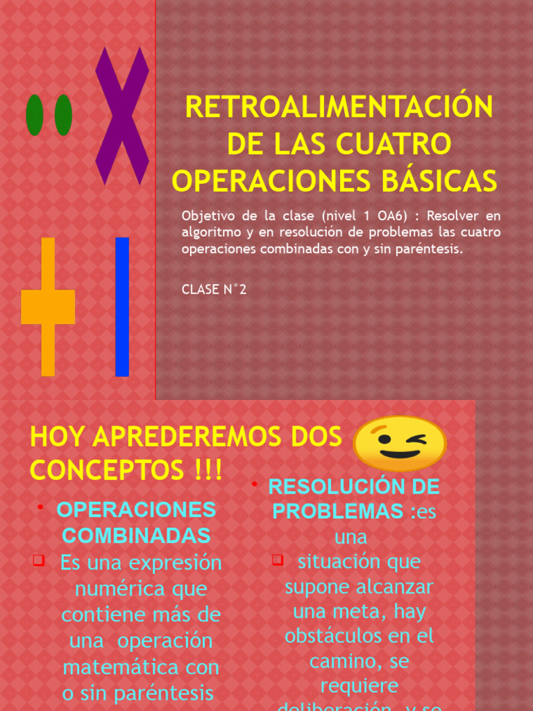 Retroalimentacion de Operaciones Basicas | PDF