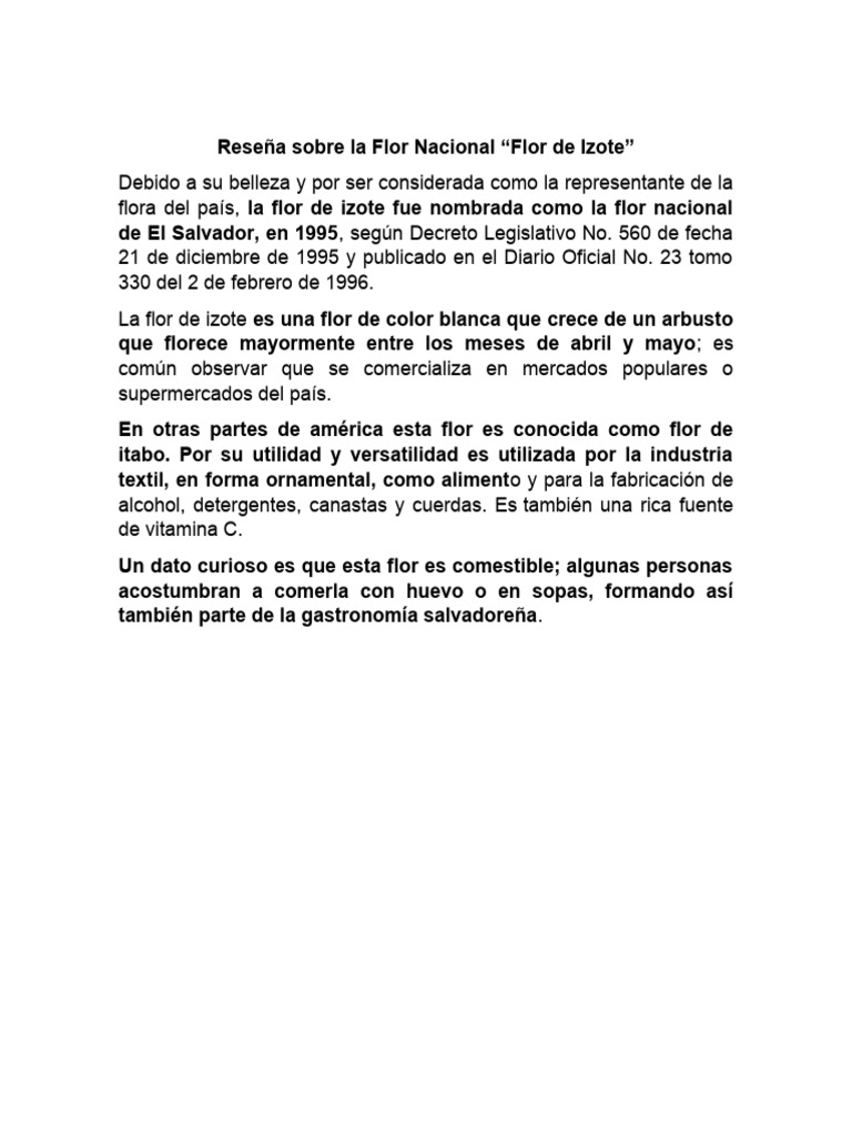 Flor y Árboles Nacionales de El Salvador | PDF | Tecnología