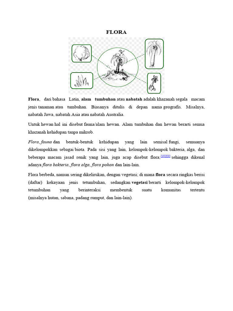 Pengertian dan Jenis Flora | PDF
