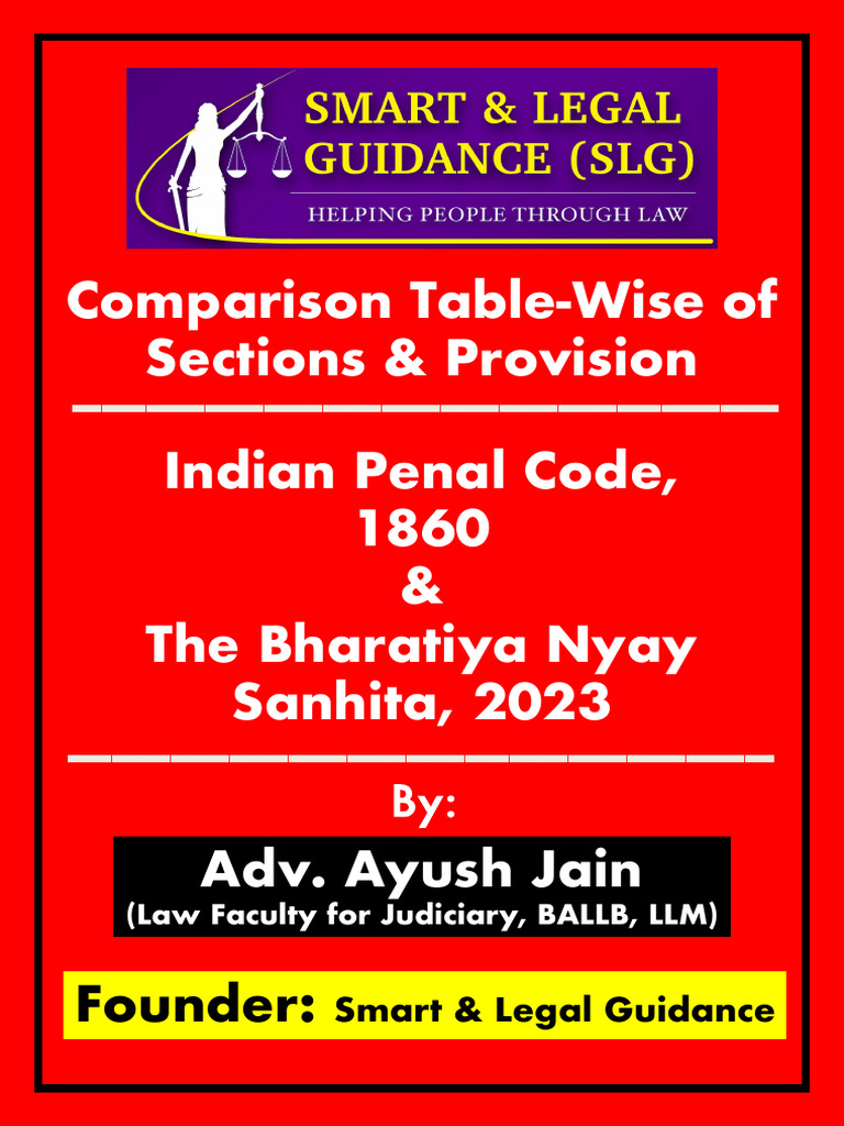 Comparison Table BNS & IPC | PDF | Aiding And Abetting | Crimes