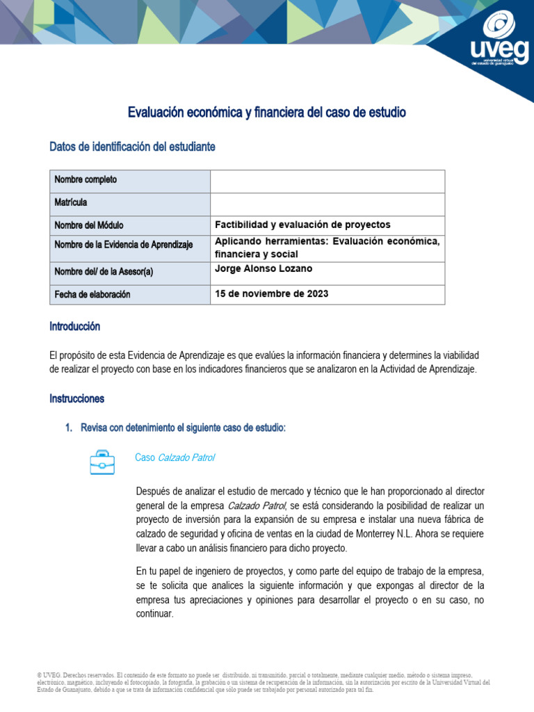 Aplicando Herramientas Evaluación Económica, Financiera y Social ...