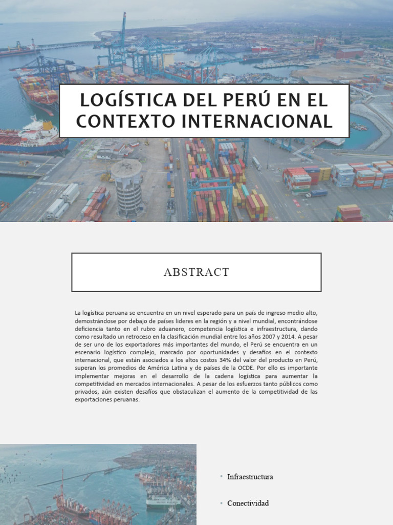 LOGISTICA EN EL PERU AMBITO INTERNACIONAL | PDF