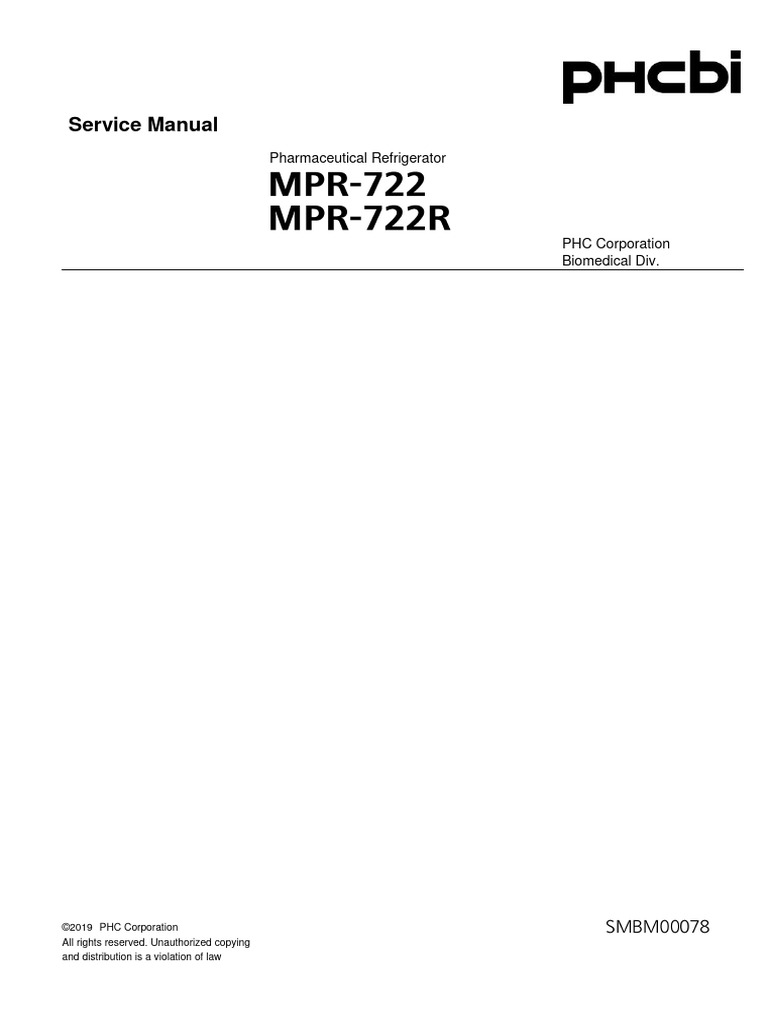 Service Manual Mpr-722 Phcbi Ok | PDF | Electrical Connector ...