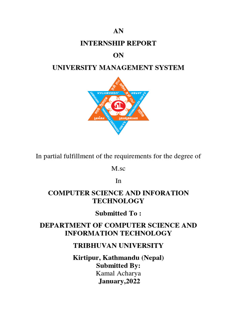 University Management System Project Report. | Download Free PDF | User Interface | Input/Output
