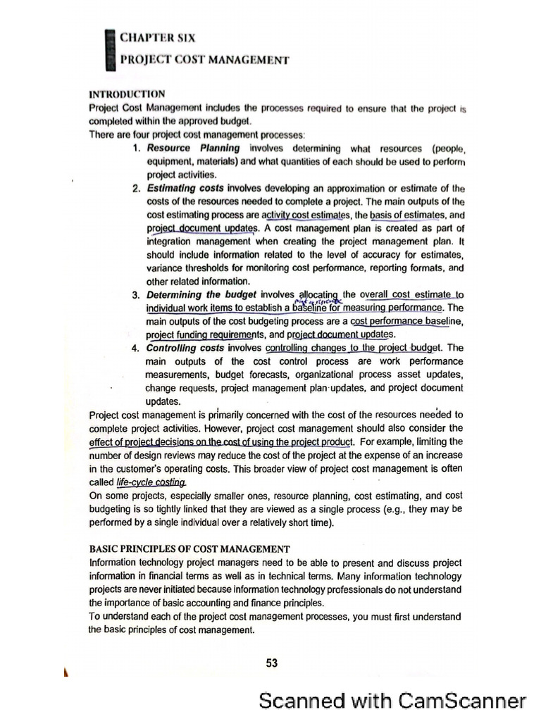 Project Management Chap 6 | PDF